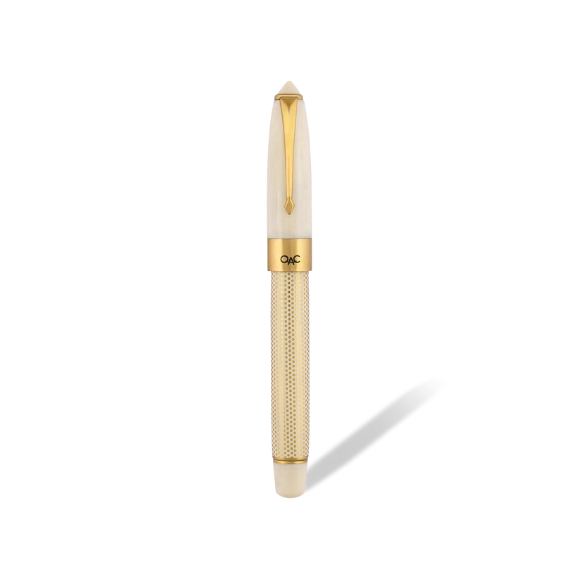 Epic Ivory Polka Dot Roller Ball Pen – OAC
